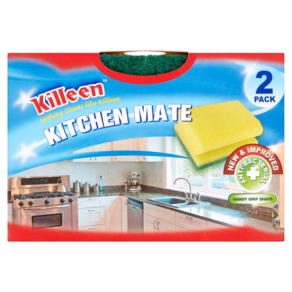Kitchen Mate Foam Scourer Sponge 50 pack | Kerry Cleaning Supplies Yellow